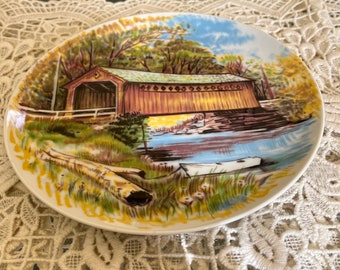 Covered Bridge Plate - Etsy