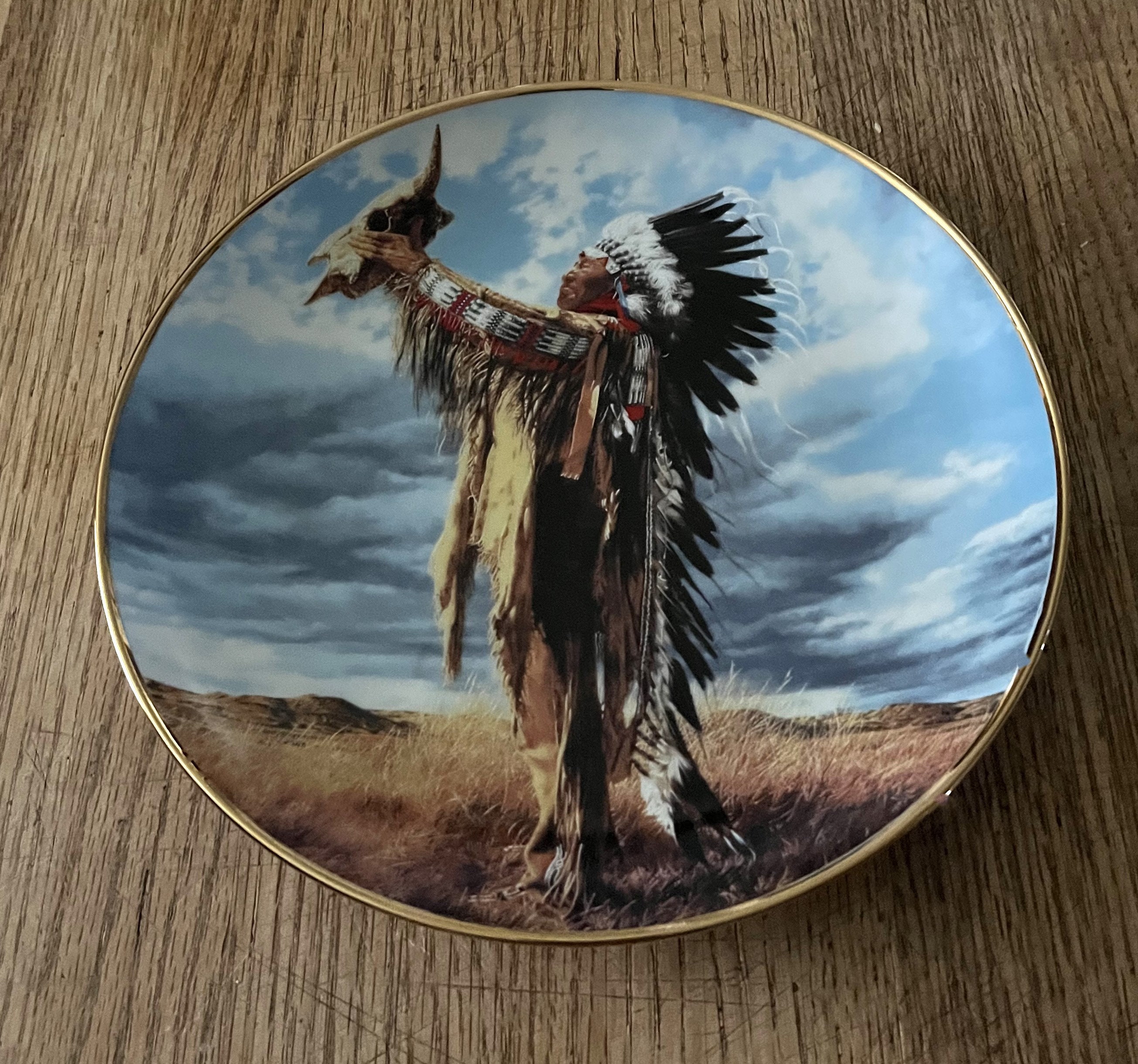 Prayer to the Great Spirit Collector Plate - Etsy