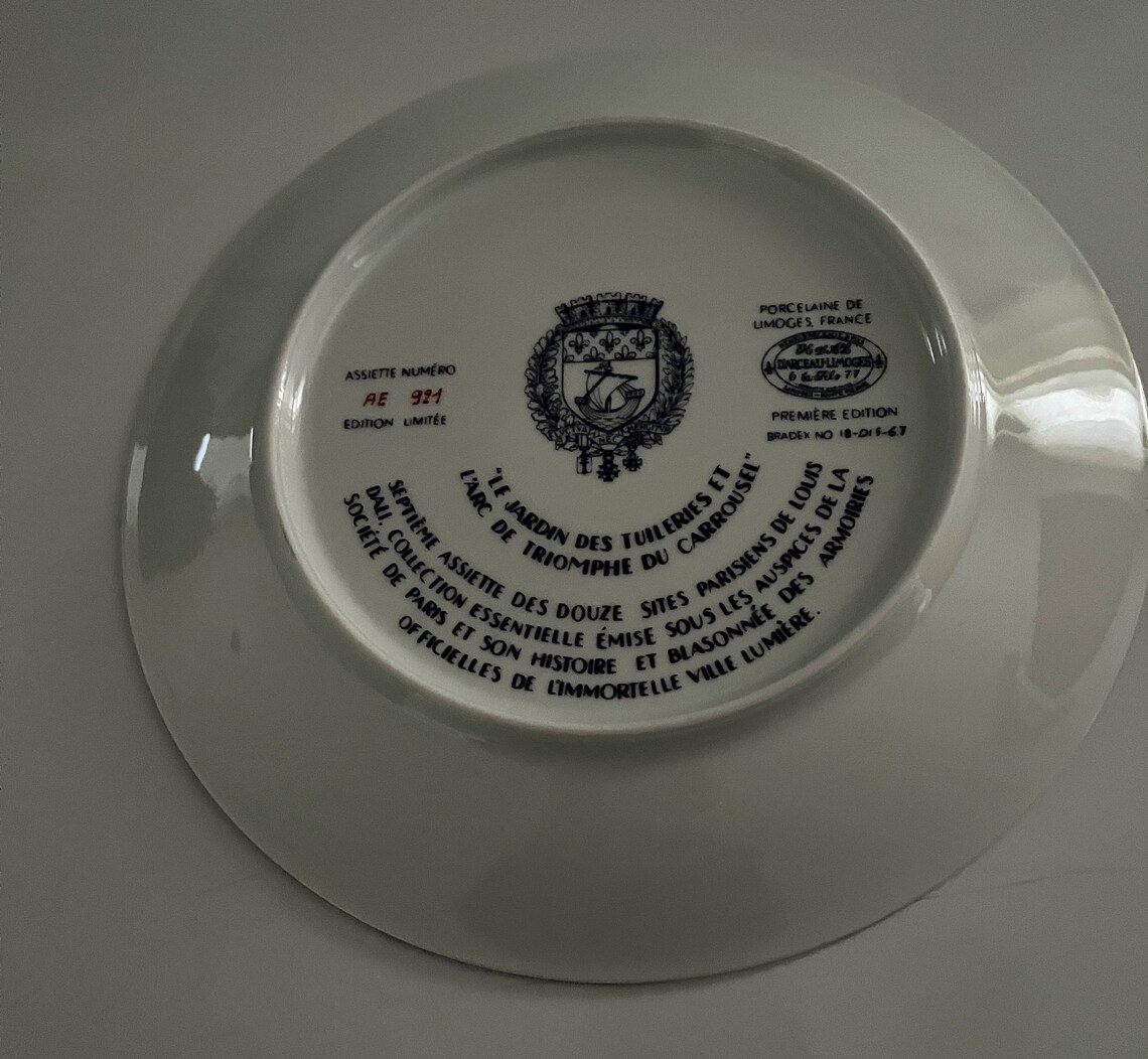 Louis Dali Limoges Collector Plate - Etsy