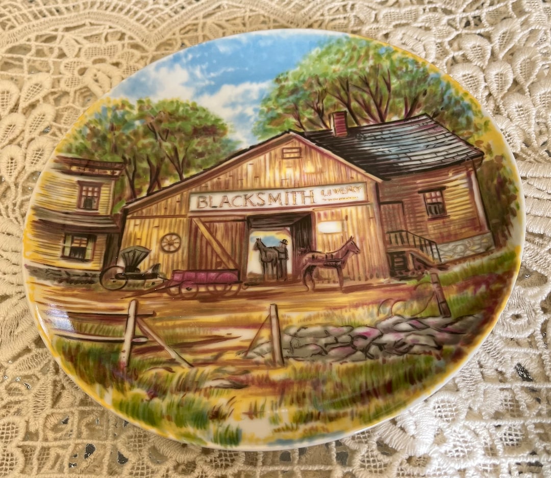 Blacksmith Livery Plate - Etsy