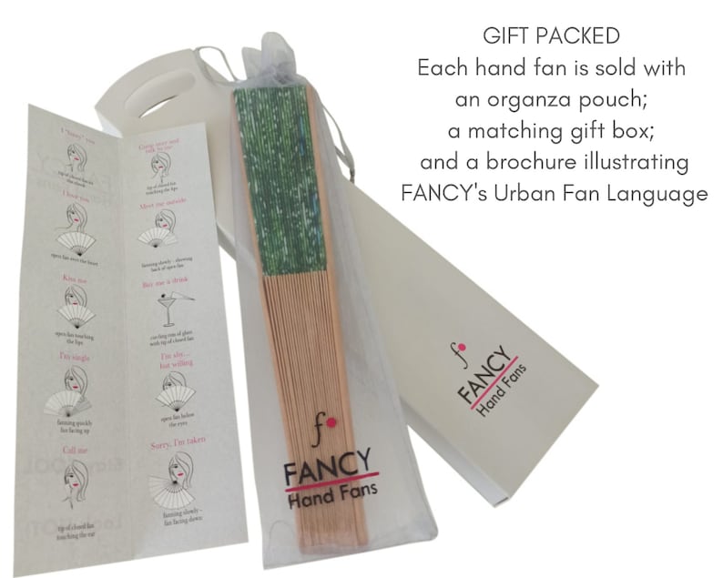 LILY: Art Nouveau Style Folding Hand Fan Women With Lilies | Etsy