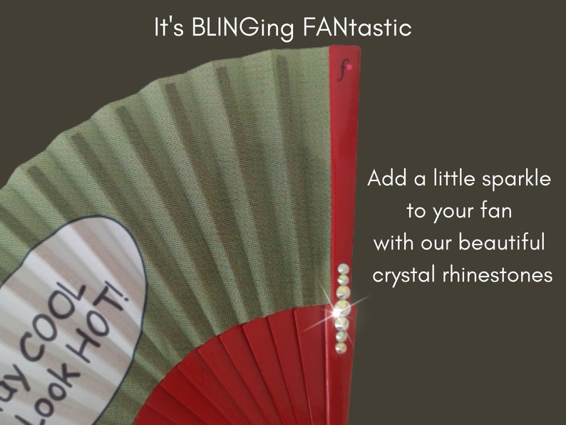 LOOK HOT: Pop Art Style Hand Fan Menopause Hot Flashes Relief - Etsy