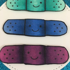 Band Aid Card Made With Lawn Fawn Stamps - Wishing You a Speedy ...