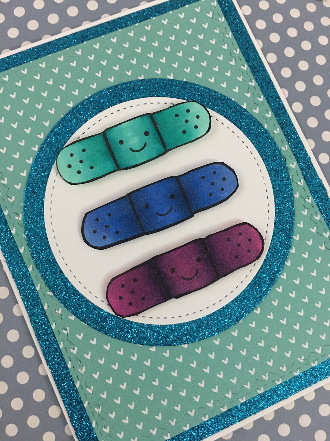 Band Aid Card Made With Lawn Fawn Stamps Wishing You a Speedy Recovery ...