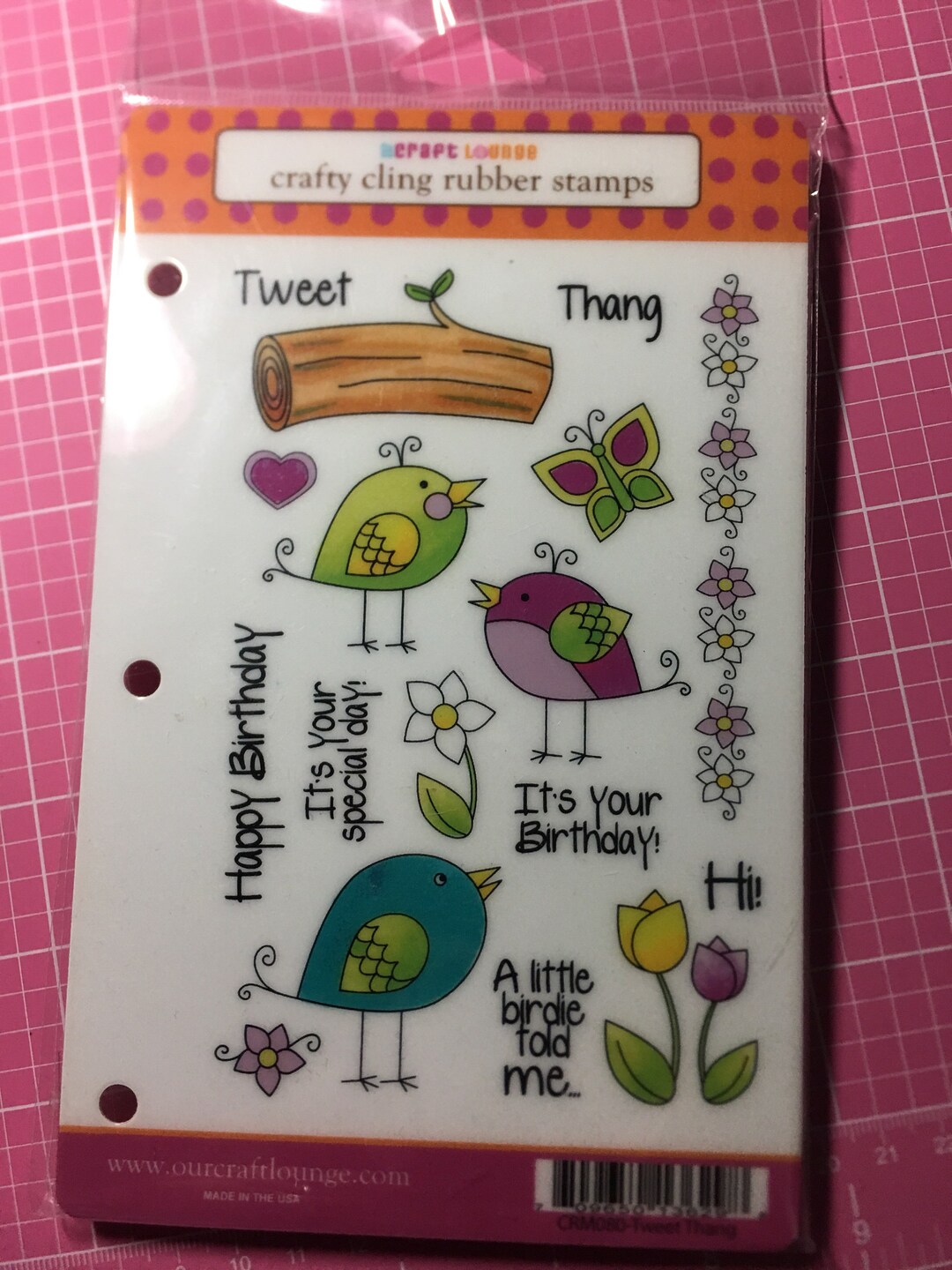 Craft Lounge tweet Thang Gently Used Stamp Set - Etsy