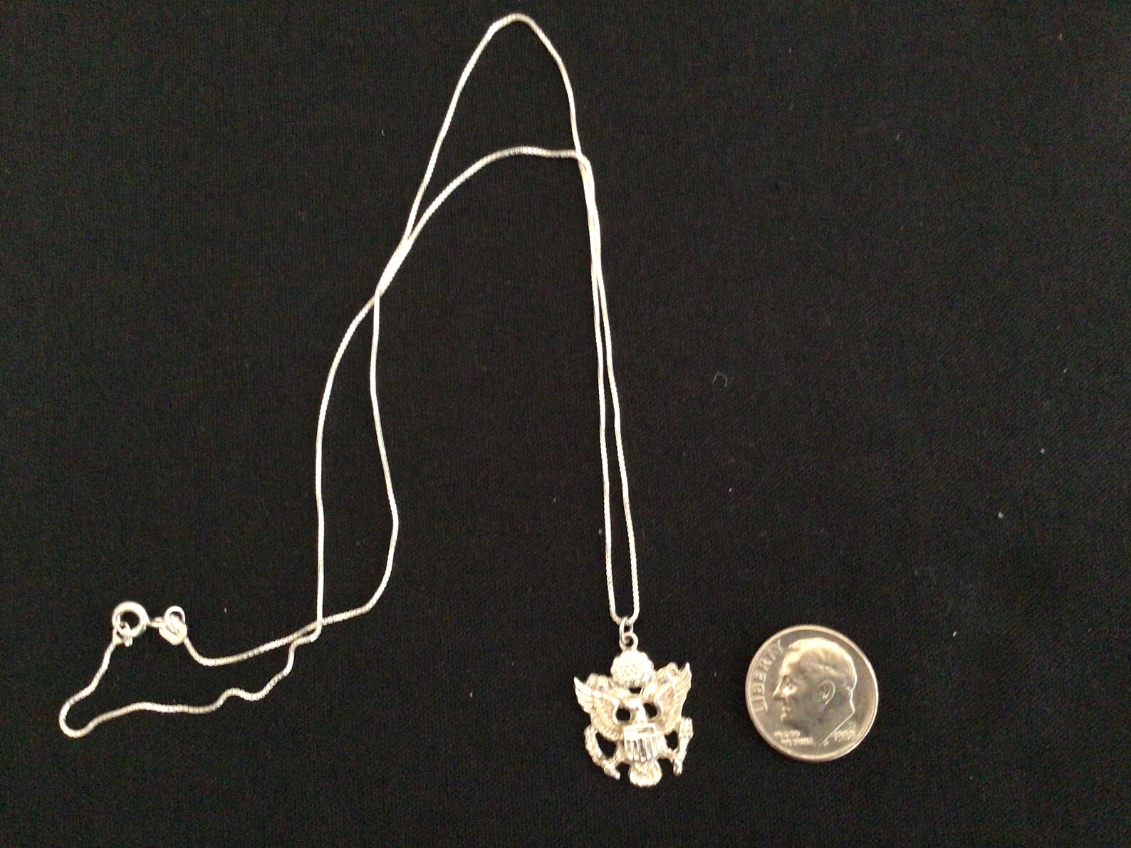 Sterling Silver Navy Necklace - Etsy