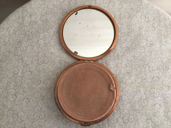Vintage 60’s Metal Makeup Compact - Gem