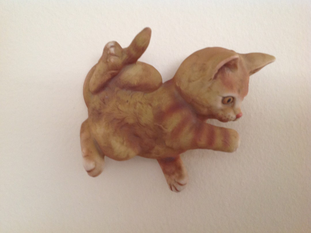 Vintage Fine Porcelain by Aldon Cat Wall Hanger Made in Japan - Etsy