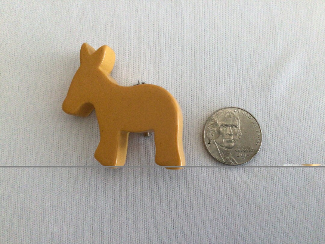 Vintage Bakelite Donkey Butterscotch Brooch - Etsy