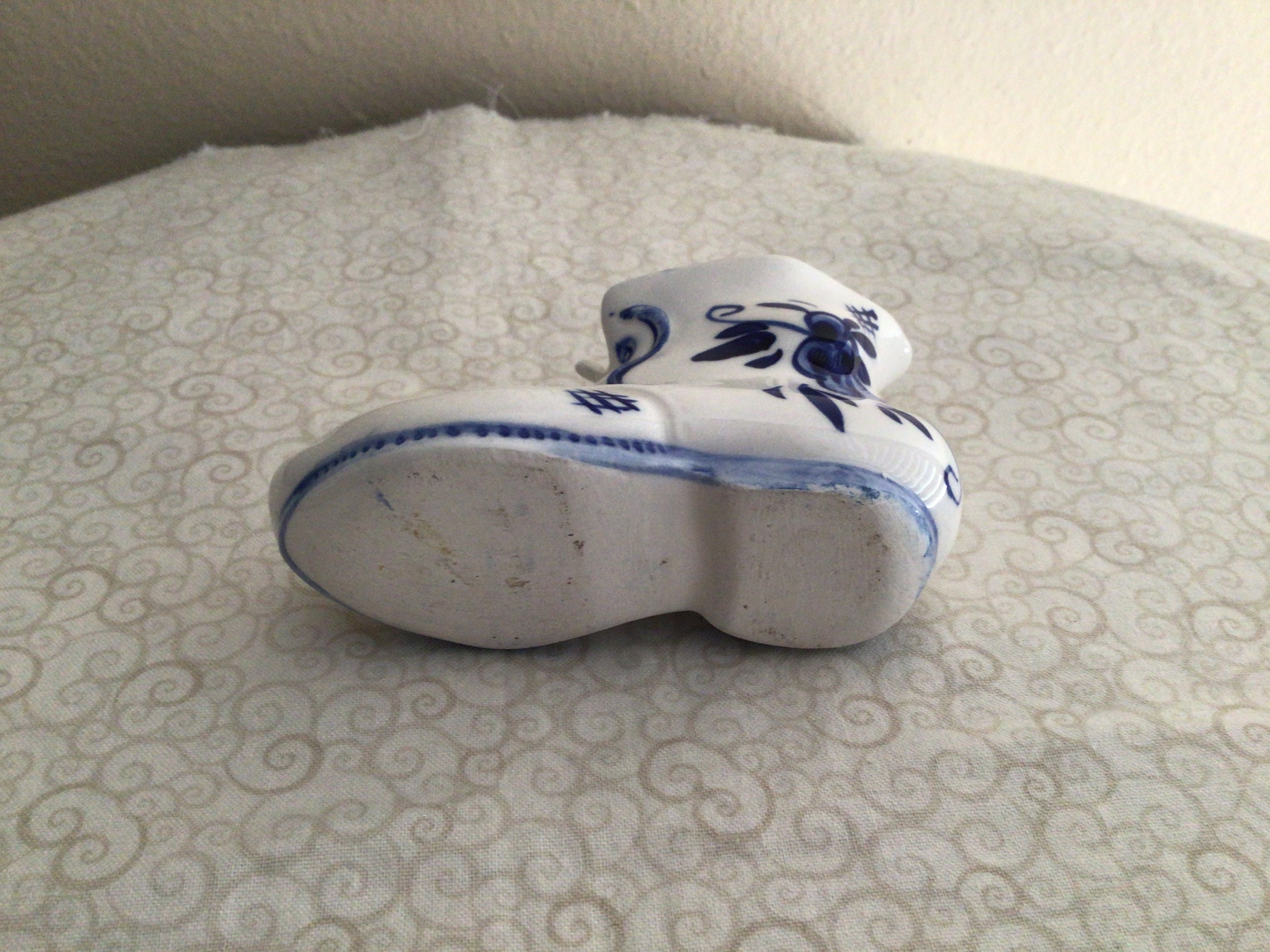 Vintage D.A.I.C. Delft Blue and White Boot Shoe | Etsy
