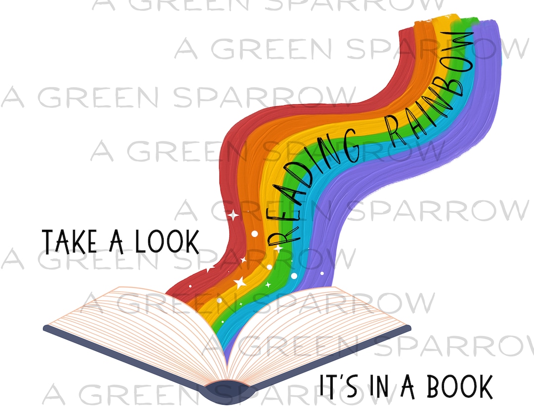 Reading Rainbow PNG TV Show Take a Look It's in a Book Instant Digital ...