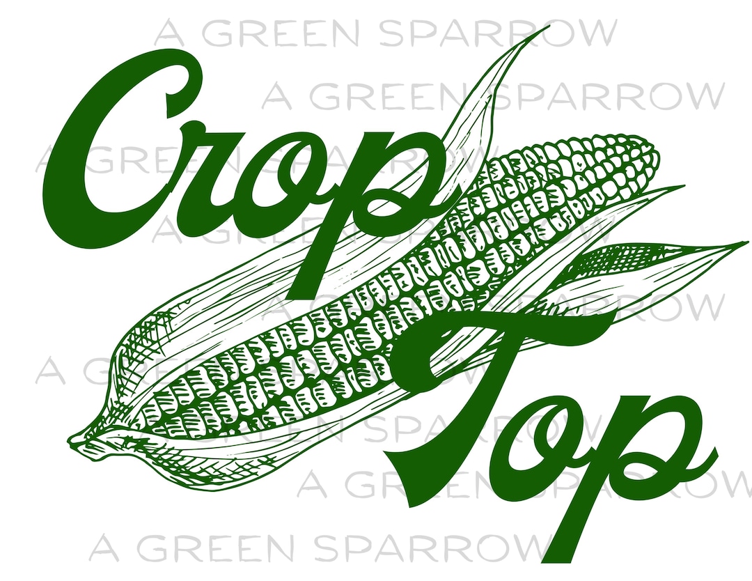 Crop Top Corn on the Cob Farmer Garden Vegetables Funny Farm PNG ...