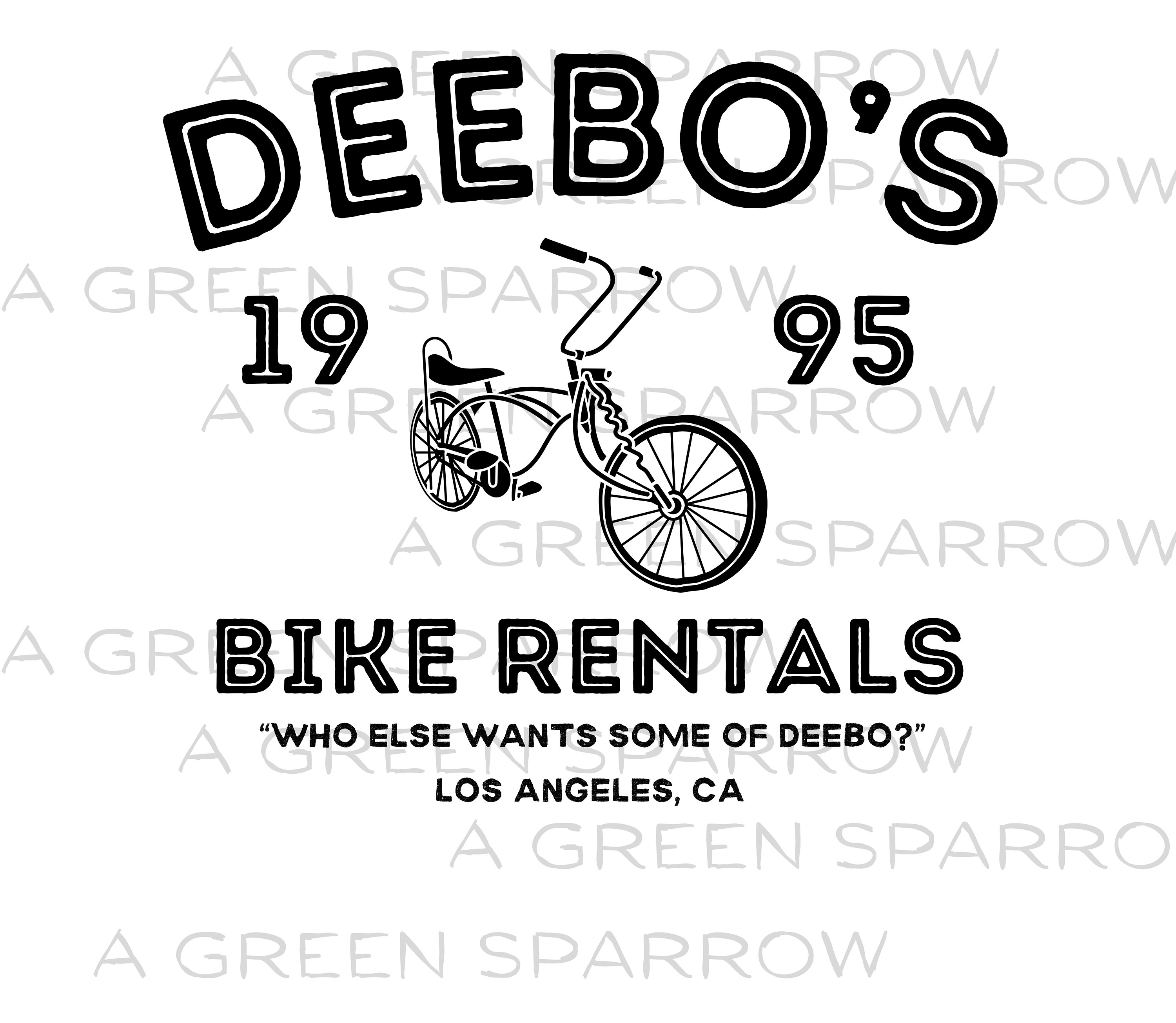 Deebo's Bike Rentals PNG Friday Funny Movie Instant Digital Download Sublimation DTF - Etsy