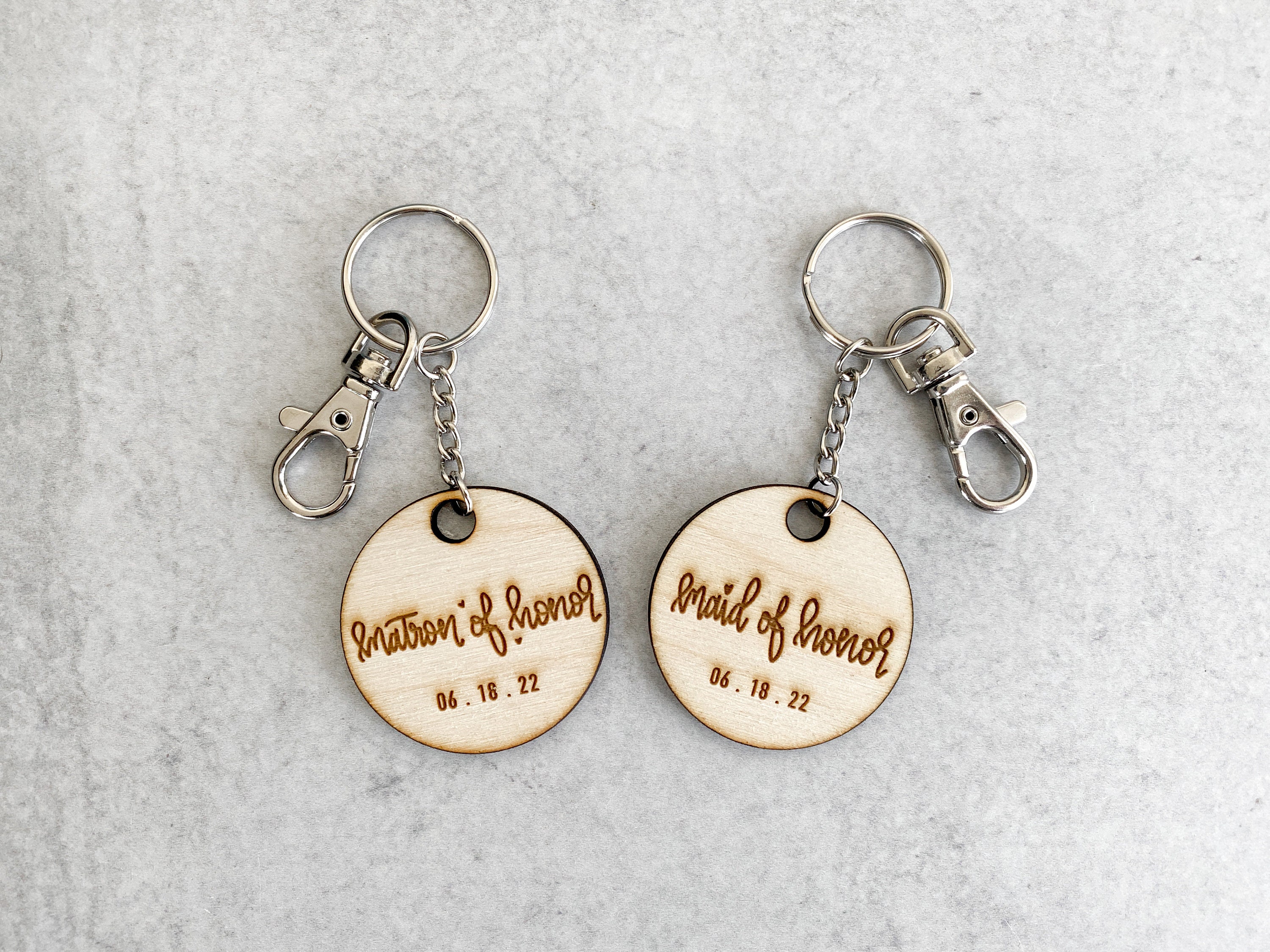 Bridal Party Keychain Personalized Bridesmaid Maid of | Etsy