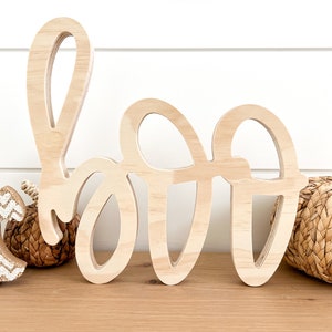 Wood BOO Sign Decor Large | Self Standing | Fall Decor | Halloween Sign ...