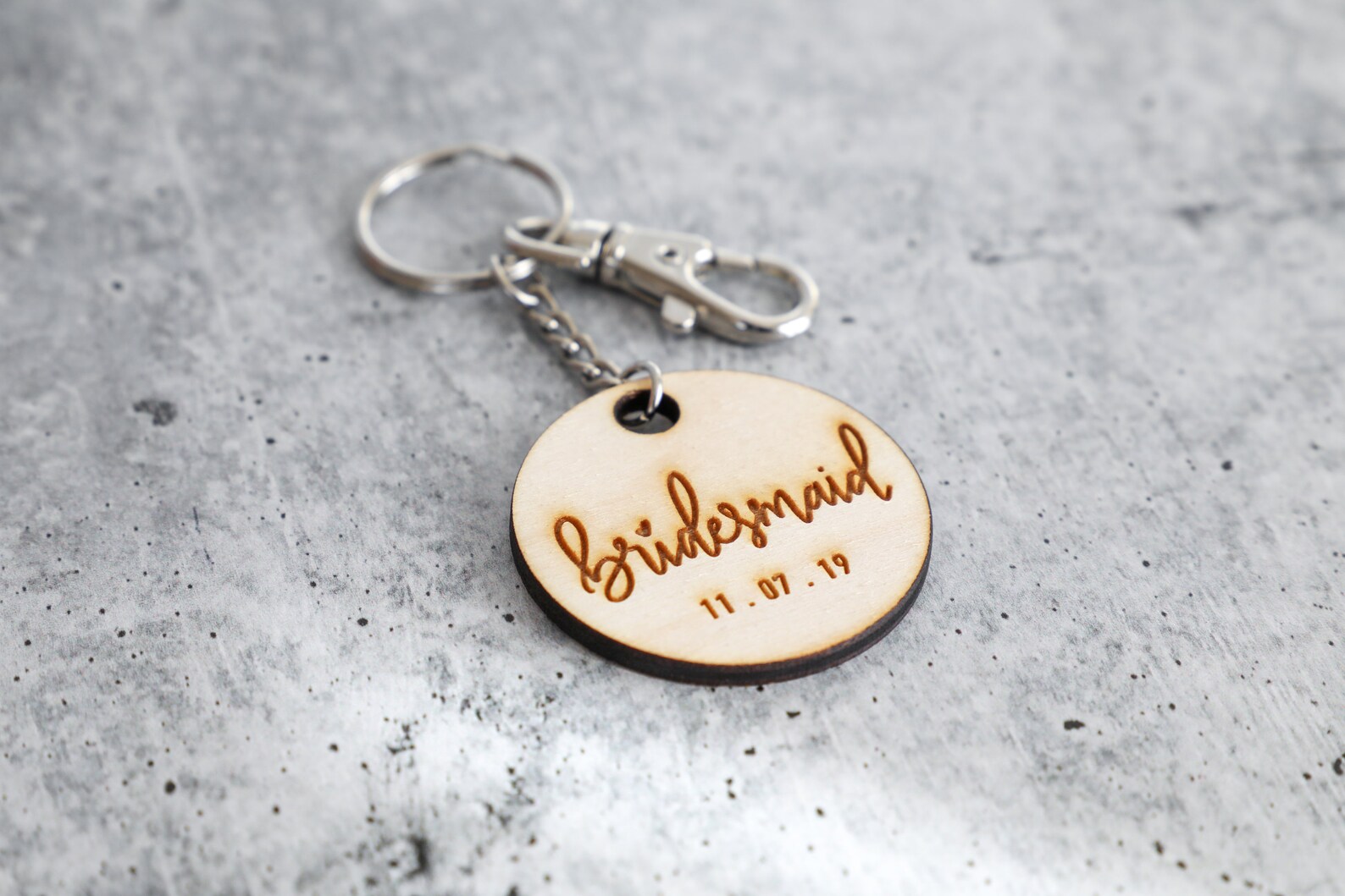 Bridal Party Keychain Personalized Bridesmaid Maid of | Etsy