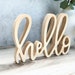 Hello Sign Decor | Self Standing | Perfect for the Home | Display on a ...