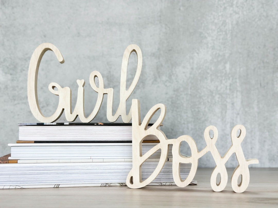Wood Girl Boss Sign Self Standing Decor Perfect for Office - Etsy