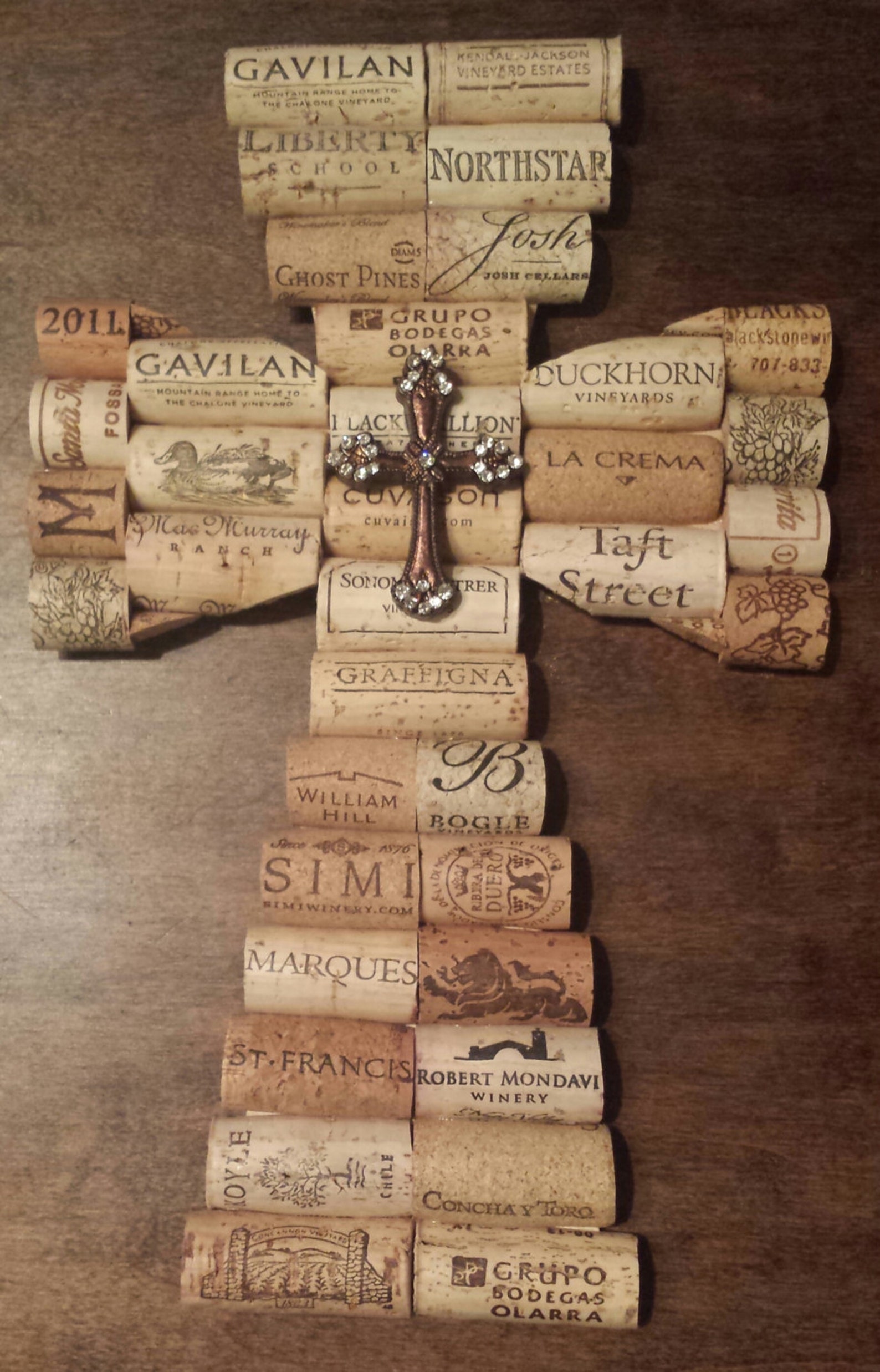 Wine Cork Cross - Etsy