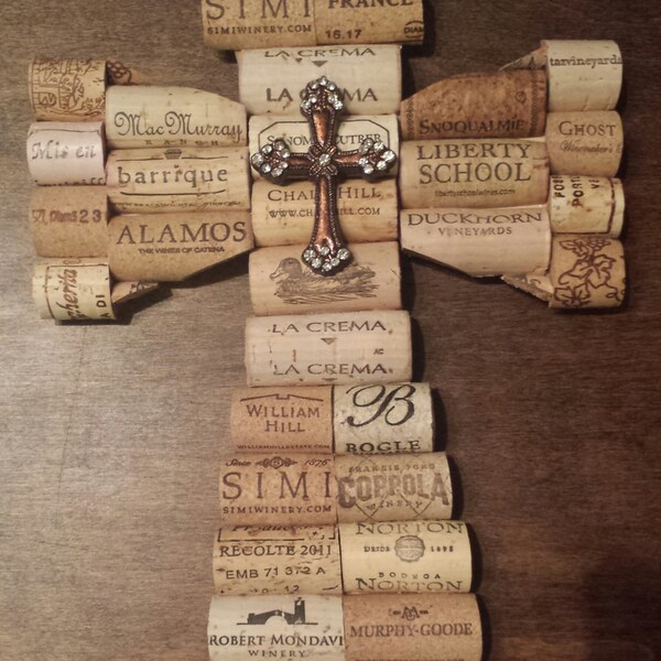 Wine Cork Cross - Etsy