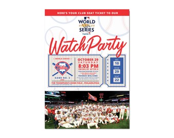 World Series Party Invitation - Etsy