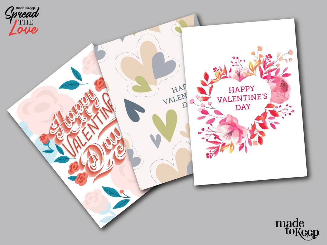 Made to Keep - Valentine's Variety Pack Set #1 of 6 Assorted Folded ...