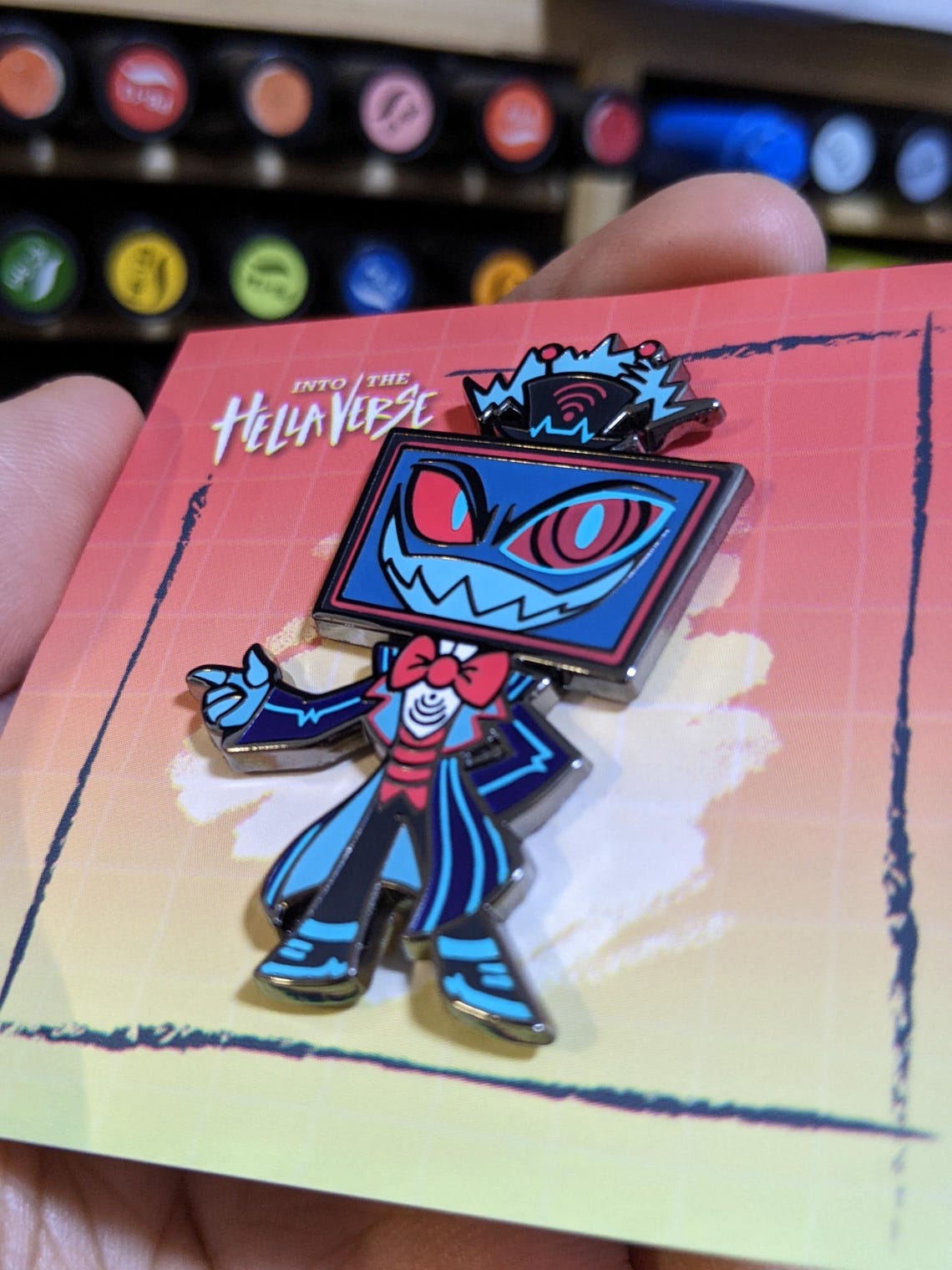 Vox / Hellaverse Fanmerch / Hazbin Hotel Pins / Black Plated Hard ...