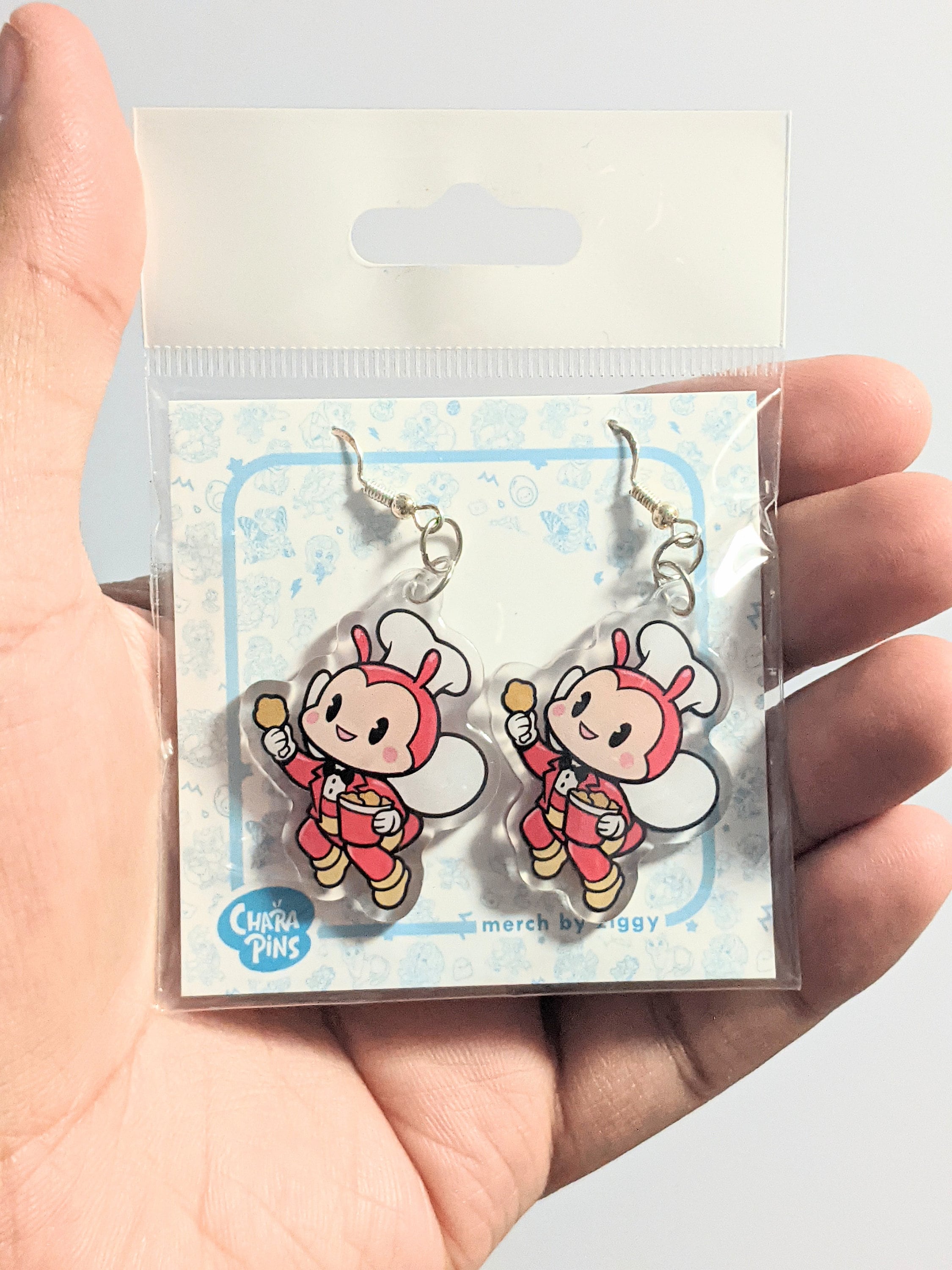 Cute Jollibee Fan Keychain / Fast Food Mascot Design / Hard - Etsy