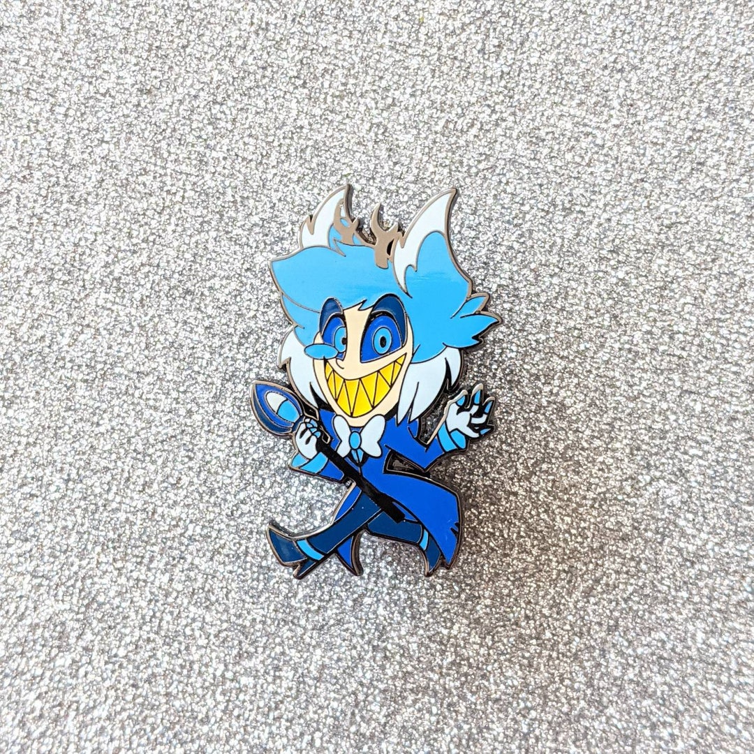 2P Alastor Fan Pin / Hazbin Hotel Theme / Hard Enamel / Kawaii Chibi ...
