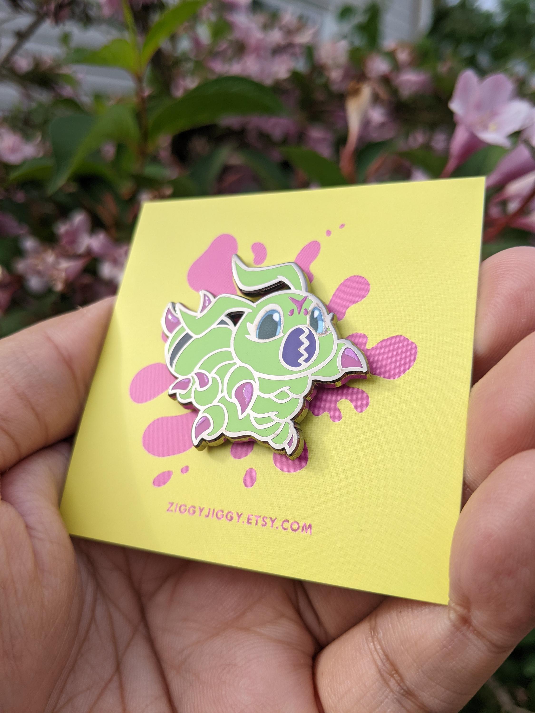 Wormmon Pin / Digimon Pin / Dejimon / Fan Merch / Anime Theme / Kawaii ...