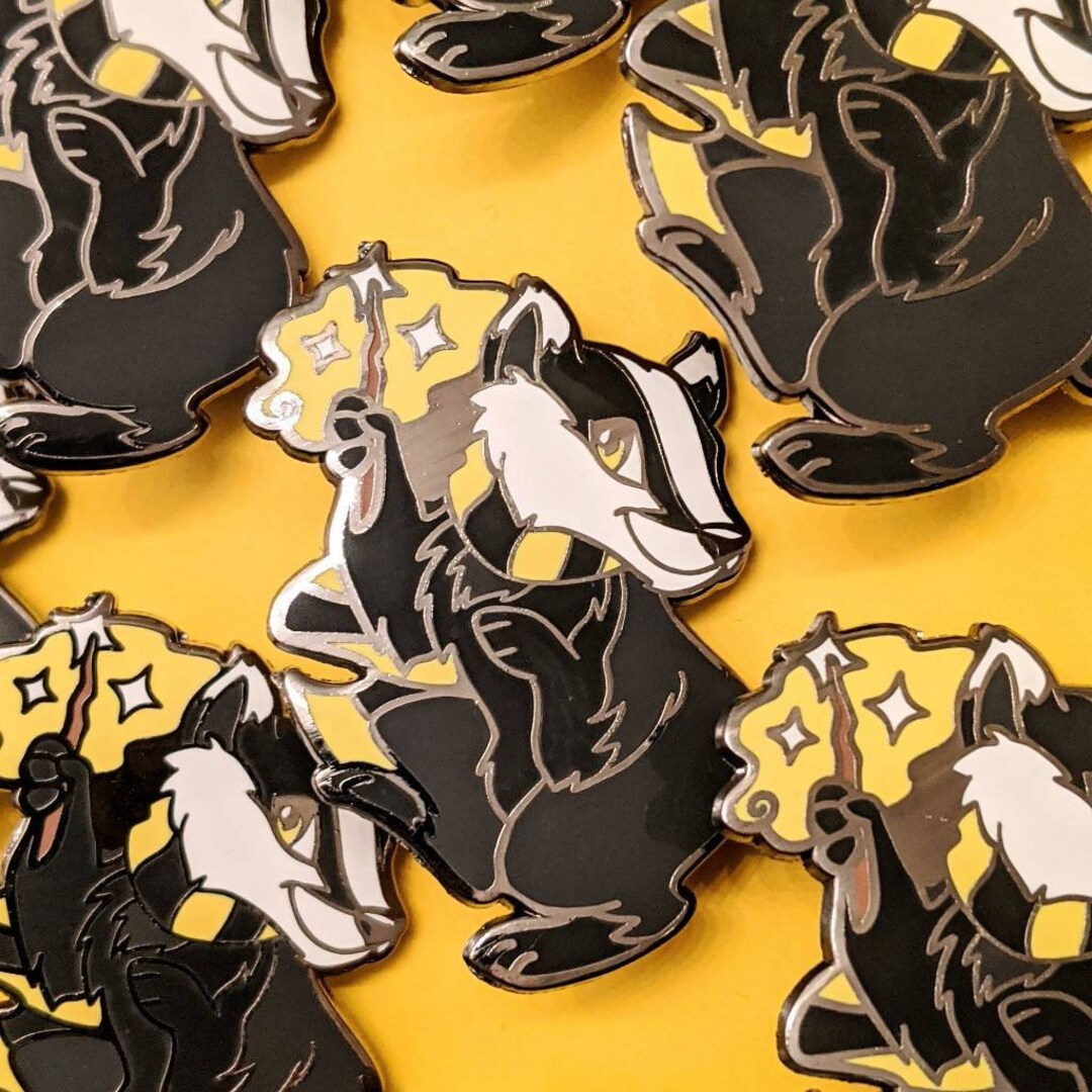 Badger Pin / Hard Enamel / Fan Merchandise / Witchy Design / Fantasy ...