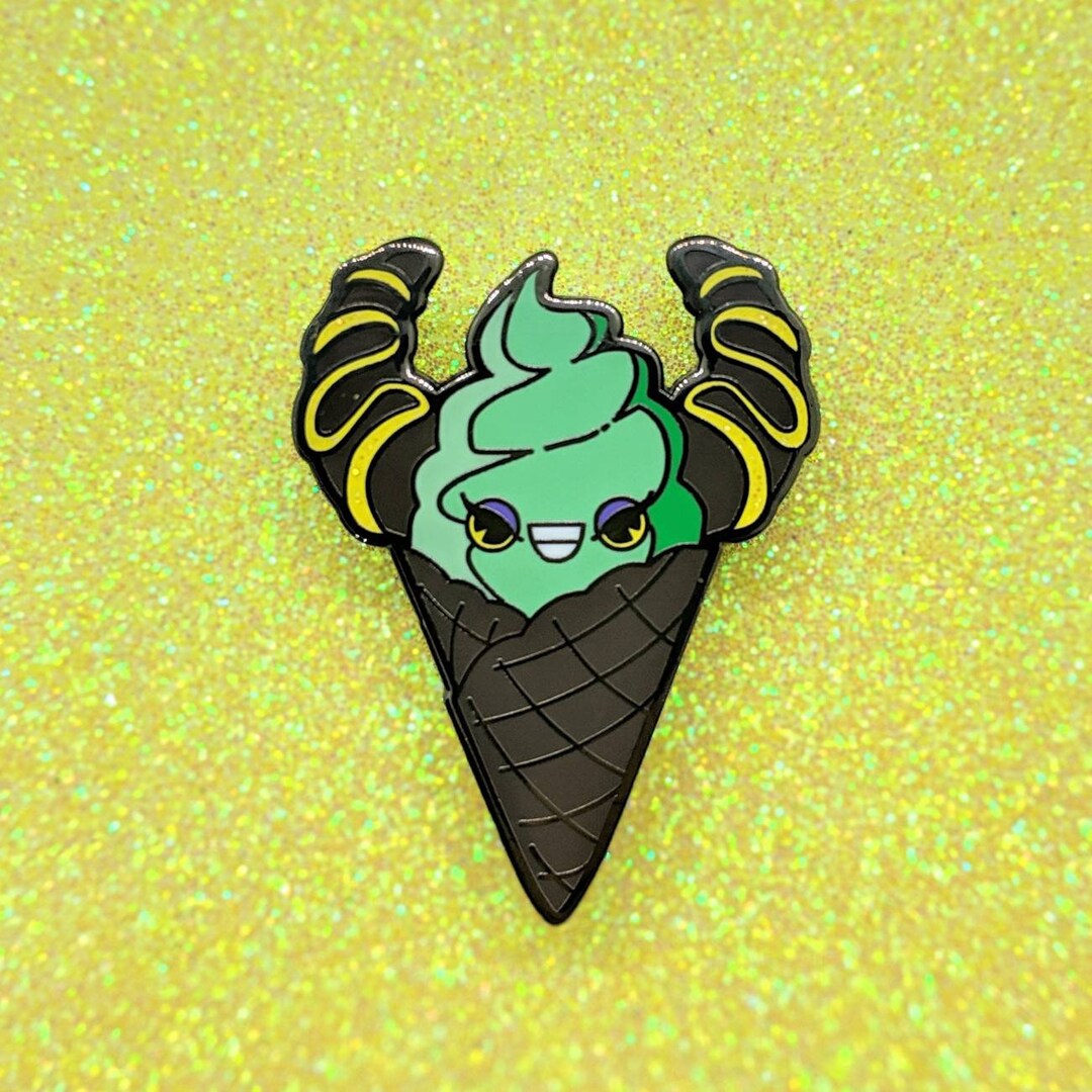 Maleficent Ice Cream Pin / Hard Enamel / Fantasy Pins / Sleeping Beauty ...