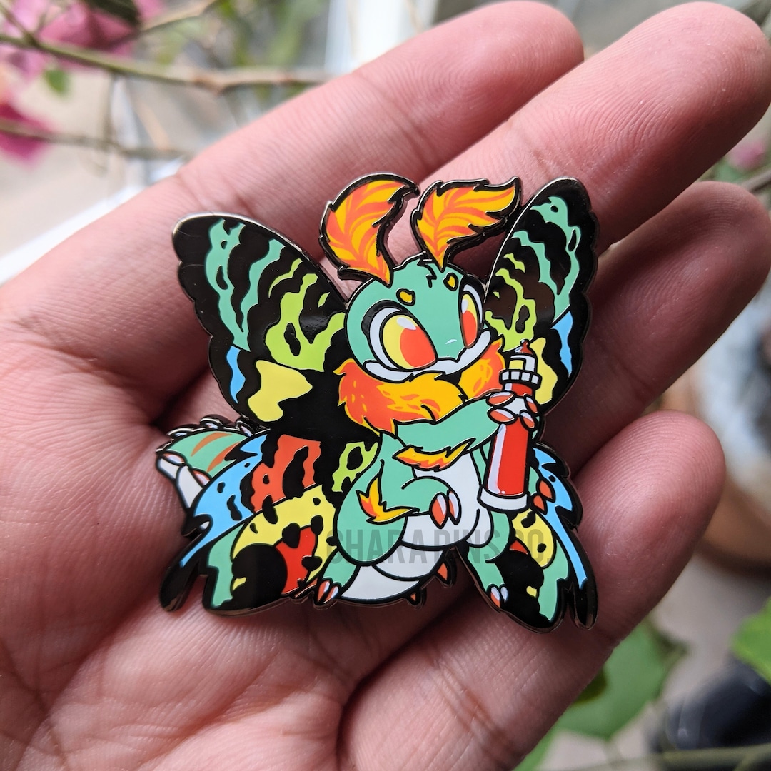 Mosu Kaijuniverse Chara Pin / Kaiju Enamel Pin / Kawaii Design ...