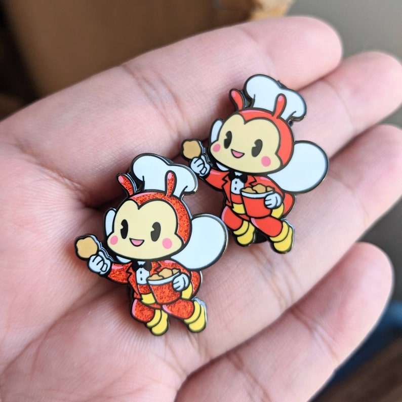 Cute Jollibee Fan Pin / Fast Food Mascot Design / Hard Enamel ...