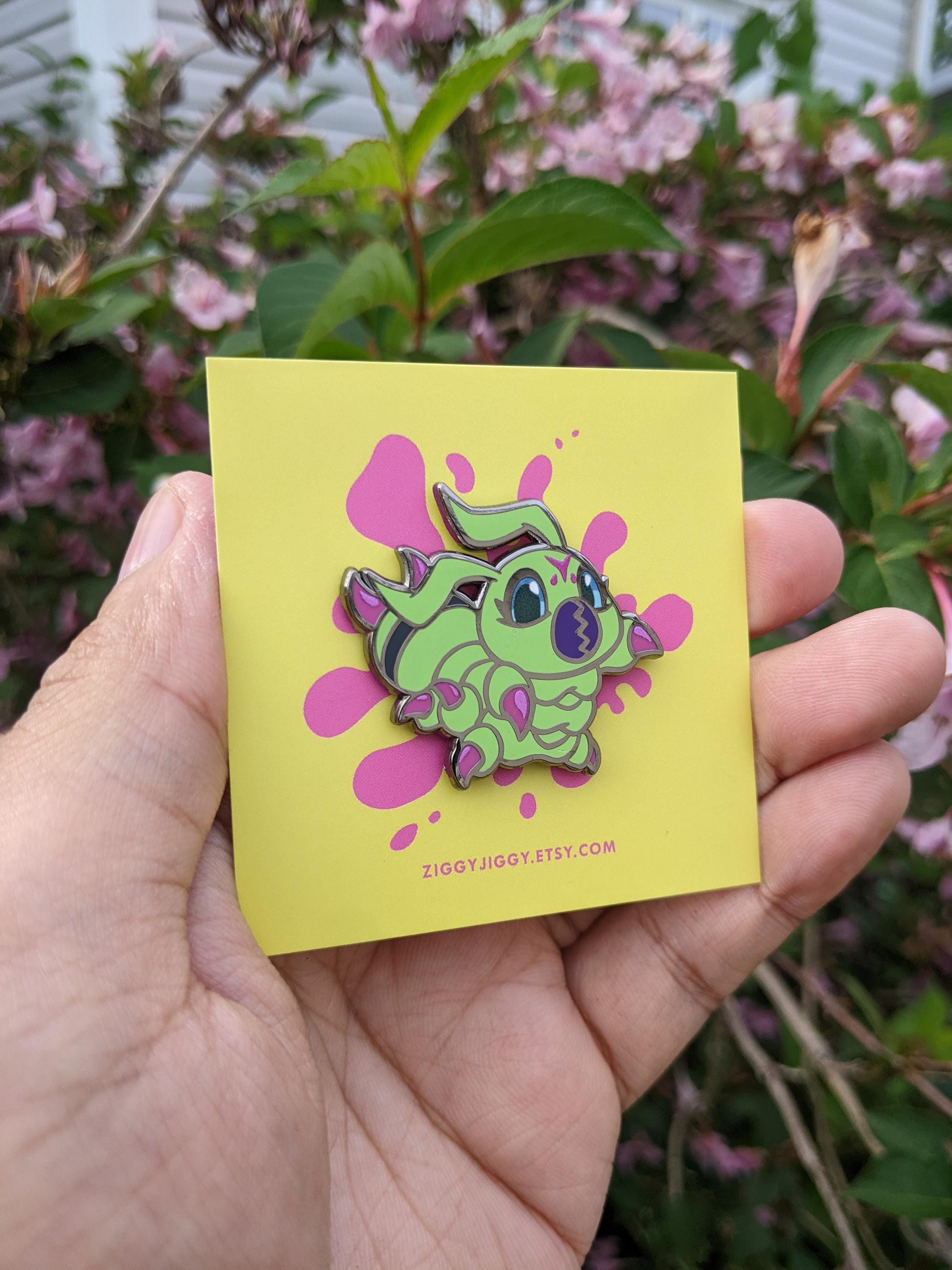 Wormmon Pin / Digimon Pin / Dejimon / Fan Merch / Anime Theme / Kawaii ...