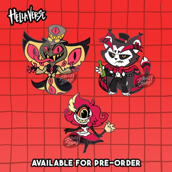 Hazbin Hotel Chibi Pins - Etsy