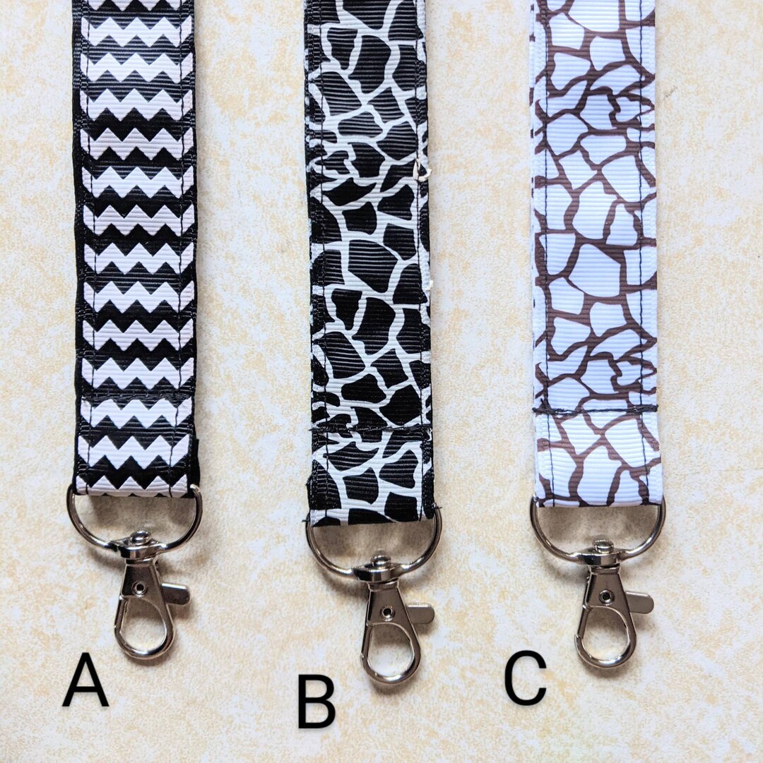 Patterned Lanyards for Badge Holders and Enamel Pins / Fancy Keyring ...