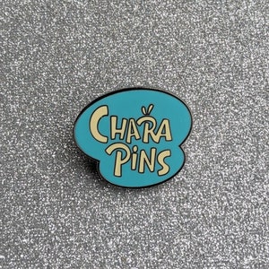 Chara Pins / Logo Pin / Hard Enamel / Glitter / Jacket Accessory ...