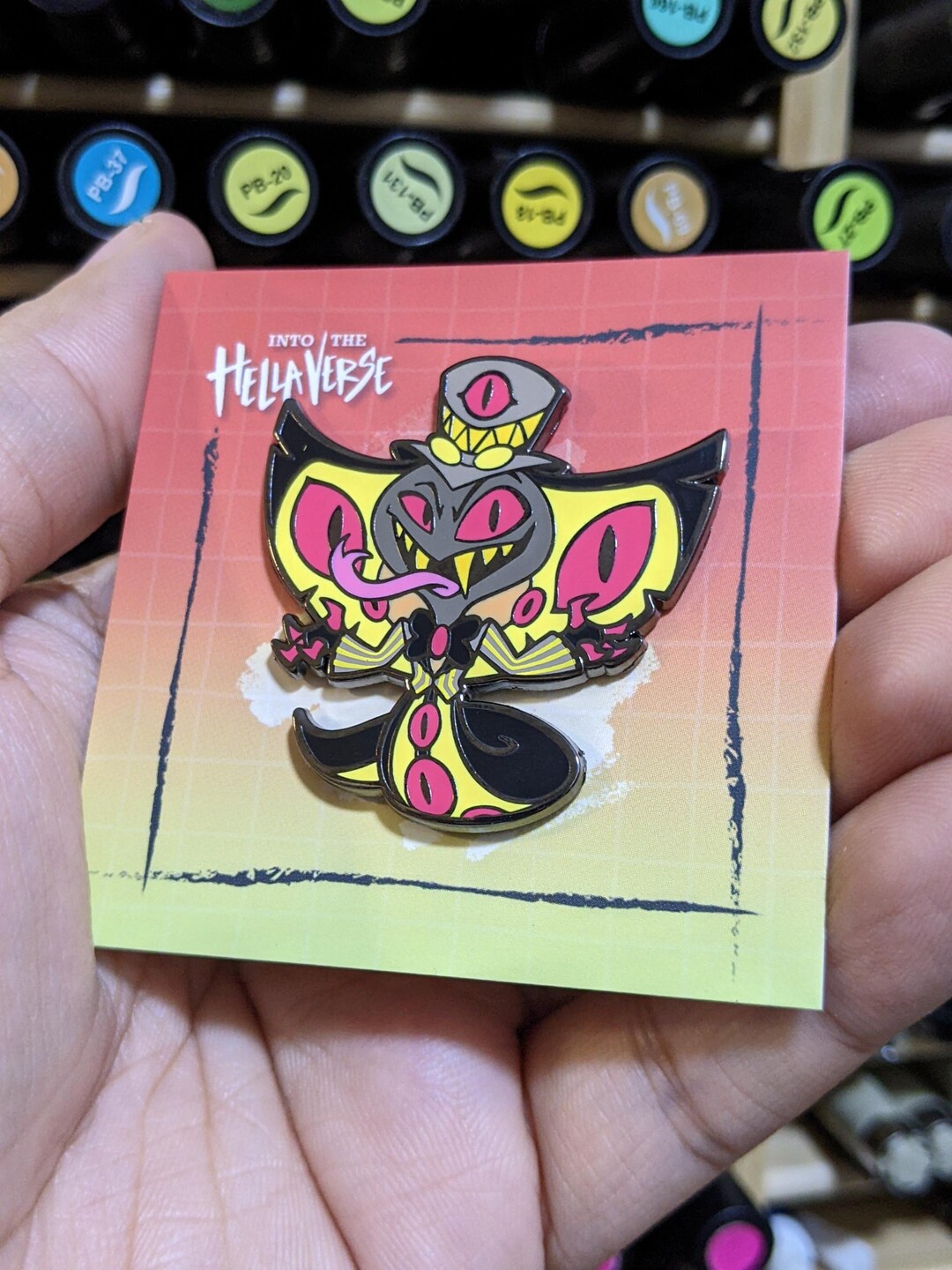 Sir Pentious / Hellaverse Fanmerch / Hazbin Hotel Pins / Black Plated ...