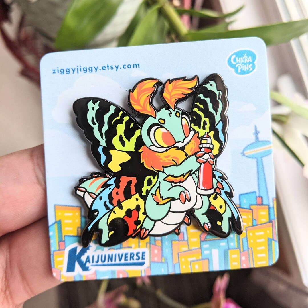 Mosu Kaijuniverse Chara Pin / Kaiju Enamel Pin / Kawaii Design - Etsy