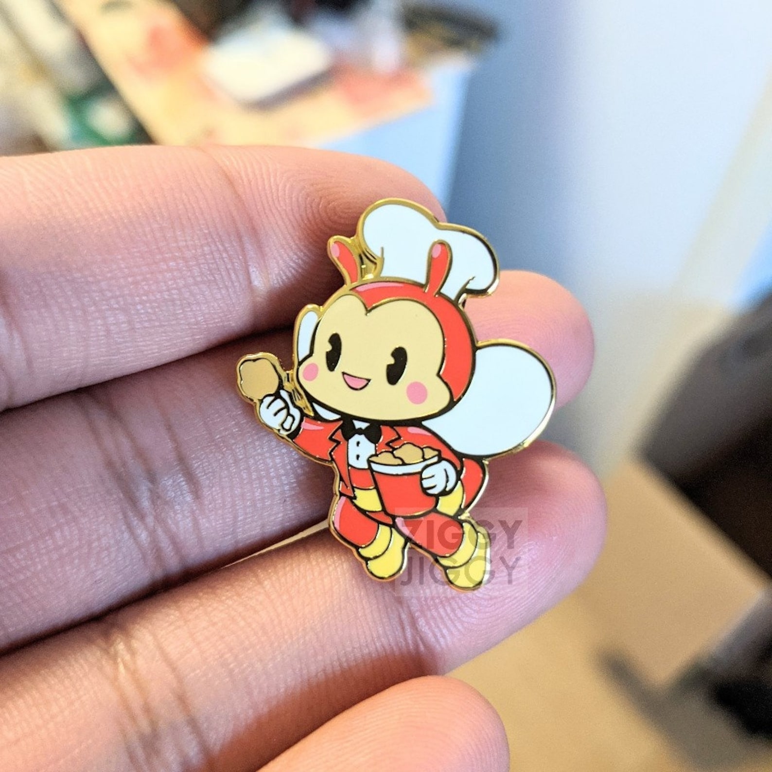 Cute Jollibee Fan Pin / Fast Food Mascot Design / Hard Enamel ...
