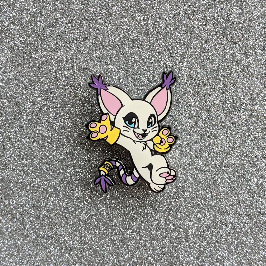 Gato Pin / Digimon Pin / Dejimon / Fan Merch / Anime Theme / Kawaii ...