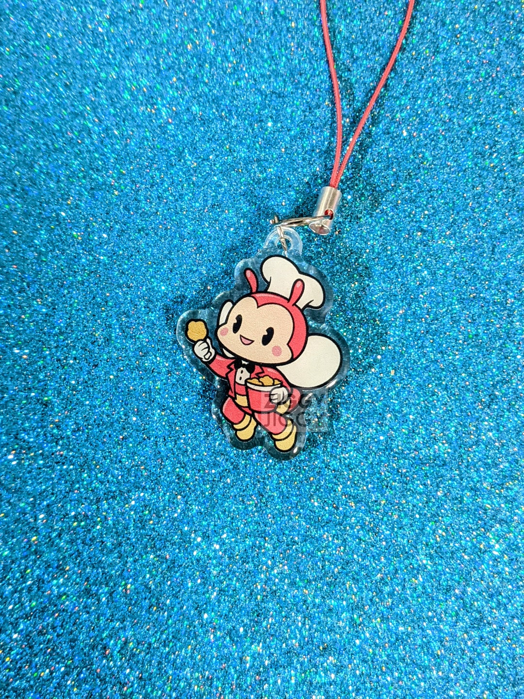 Cute Jollibee Fan Keychain / Fast Food Mascot Design / Hard - Etsy