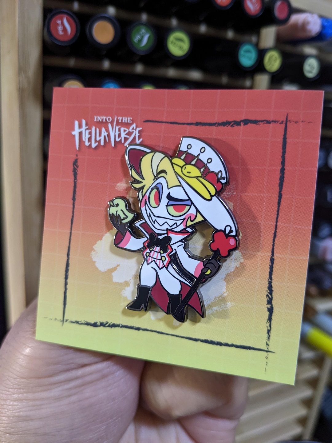 Lucifer / Hellaverse Fanmerch / Hazbin Hotel Pins / Black Plated Hard ...