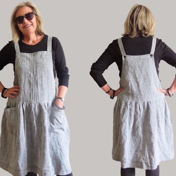 Linen Pinafore - Etsy