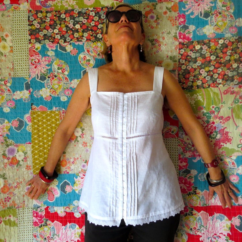 Pintuck Blouse - Etsy