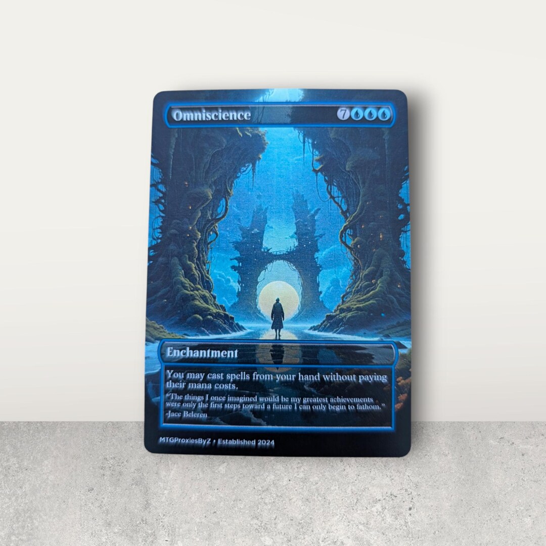 Omniscience MTG Proxy Single Card - Etsy