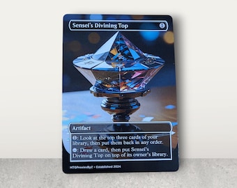 Sensei's Divining Top Full Art Mtg Proxy Custom Card Holographic - Etsy