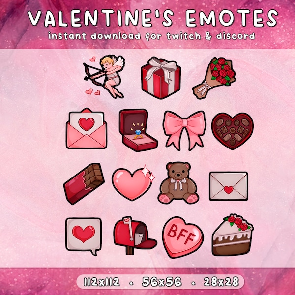 Twitch Cupid Emotes - Etsy