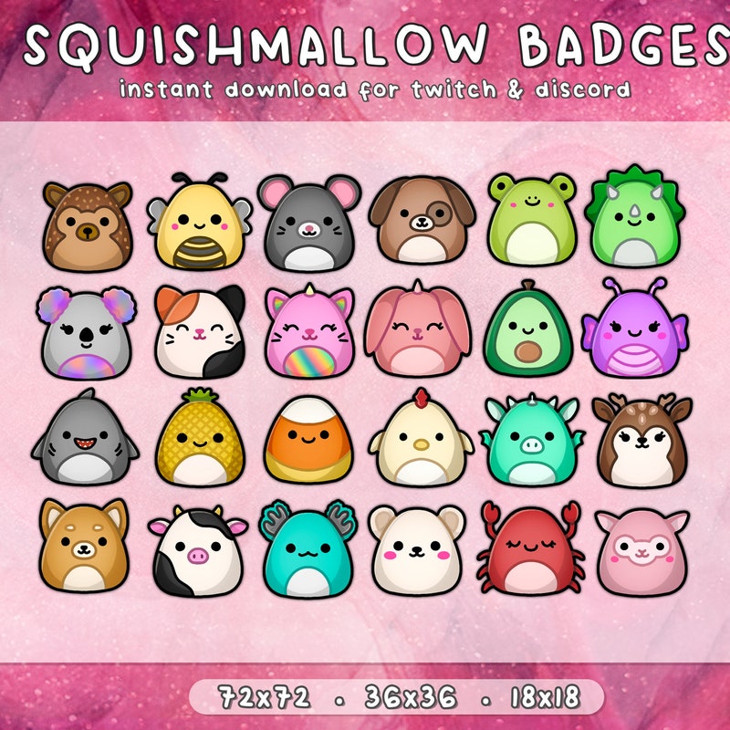 Squishmallow Badge - Etsy UK